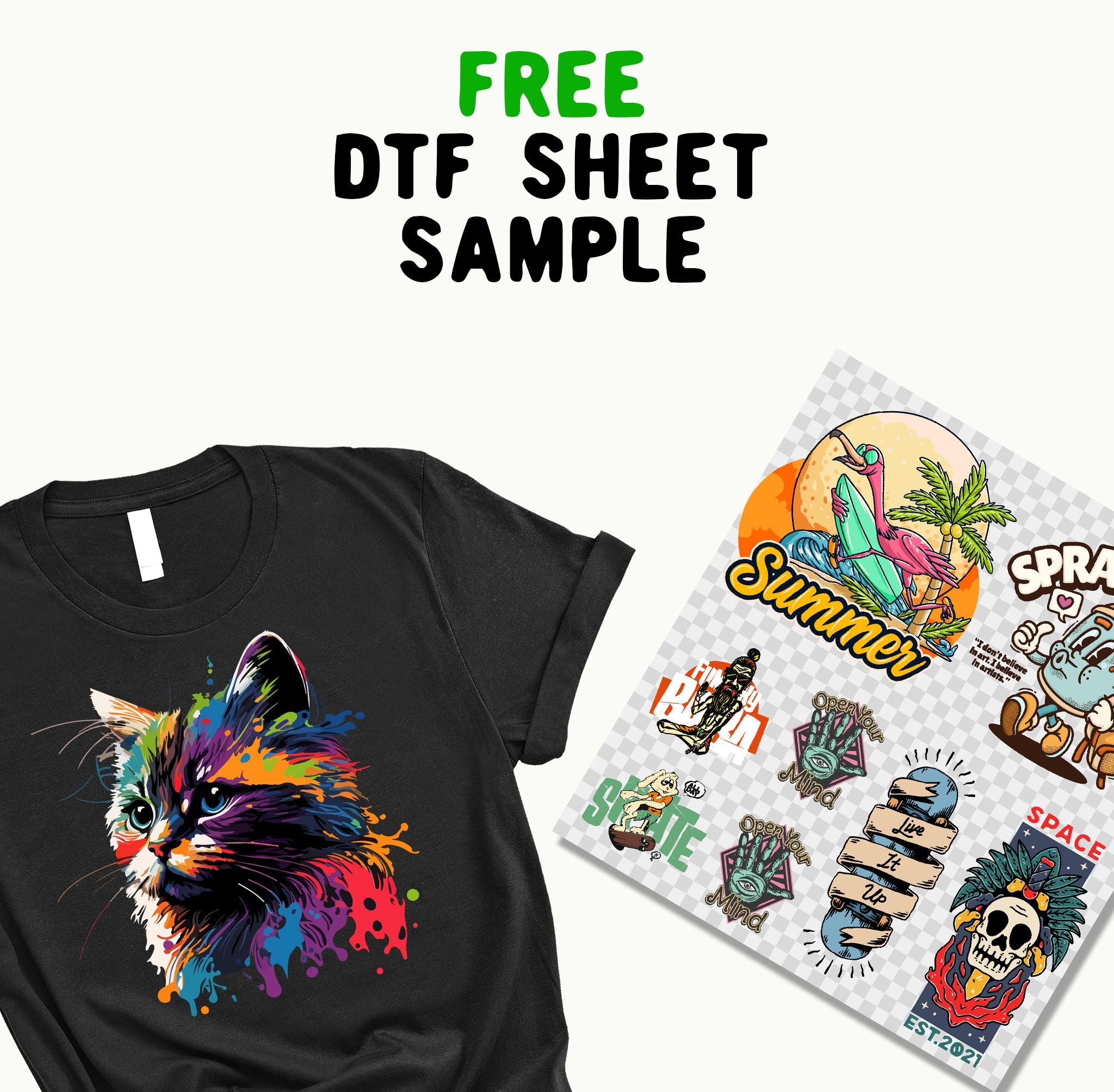 Free DTF Transfer Sample Pack – Best Price DTF